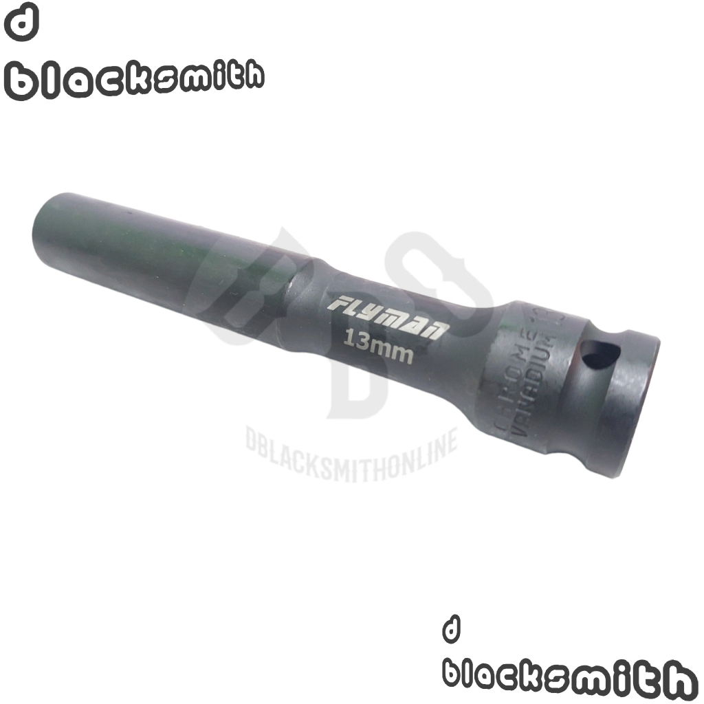 Original Flyman 5" Extra Long Deep Socket Wrench 1/2" Drive 13mm ...