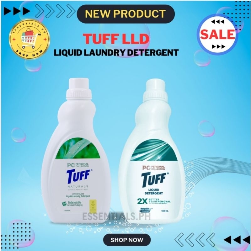 TUFF NATURALS LLD LIQUID LAUNDRY DETERGENT WITH 2X BETTER STAIN REMOVAL ...