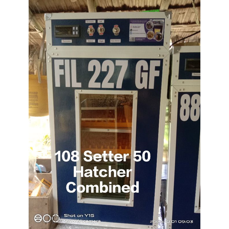 108 Setter and 50 Hatcher Combined Automatic Egg Incubator | Shopee ...