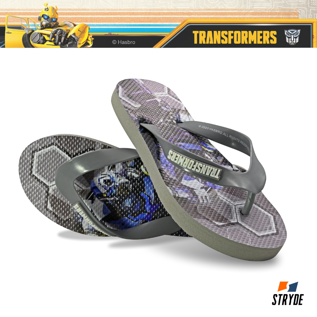 Hasbro Transformers Slippers for Kids Boys Umaxator Gray | Shopee ...