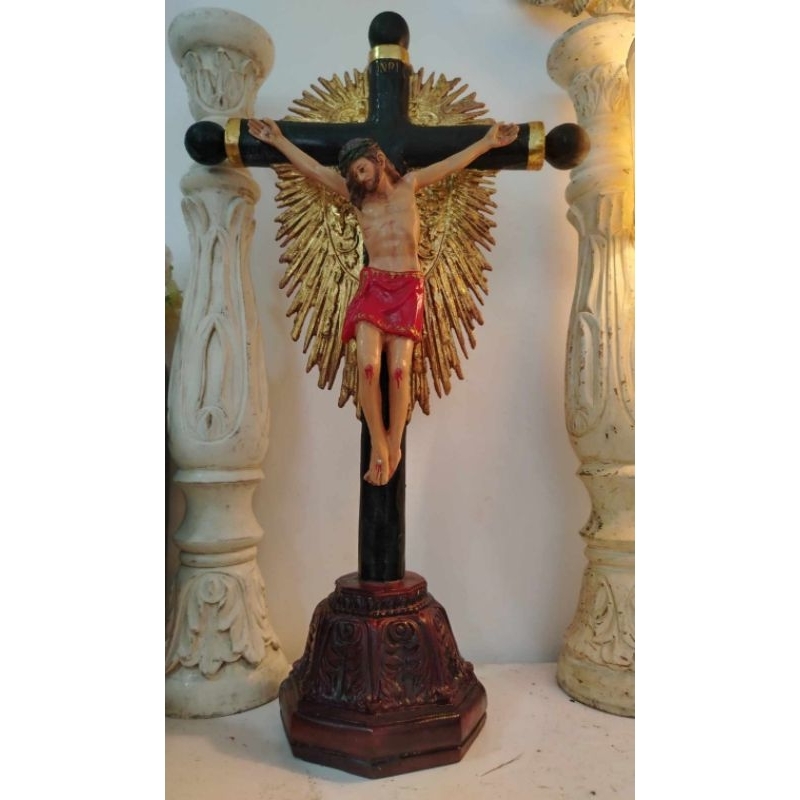 Catholic Standing Crucifix for Altar, Tabletop Crucifix Cross ...