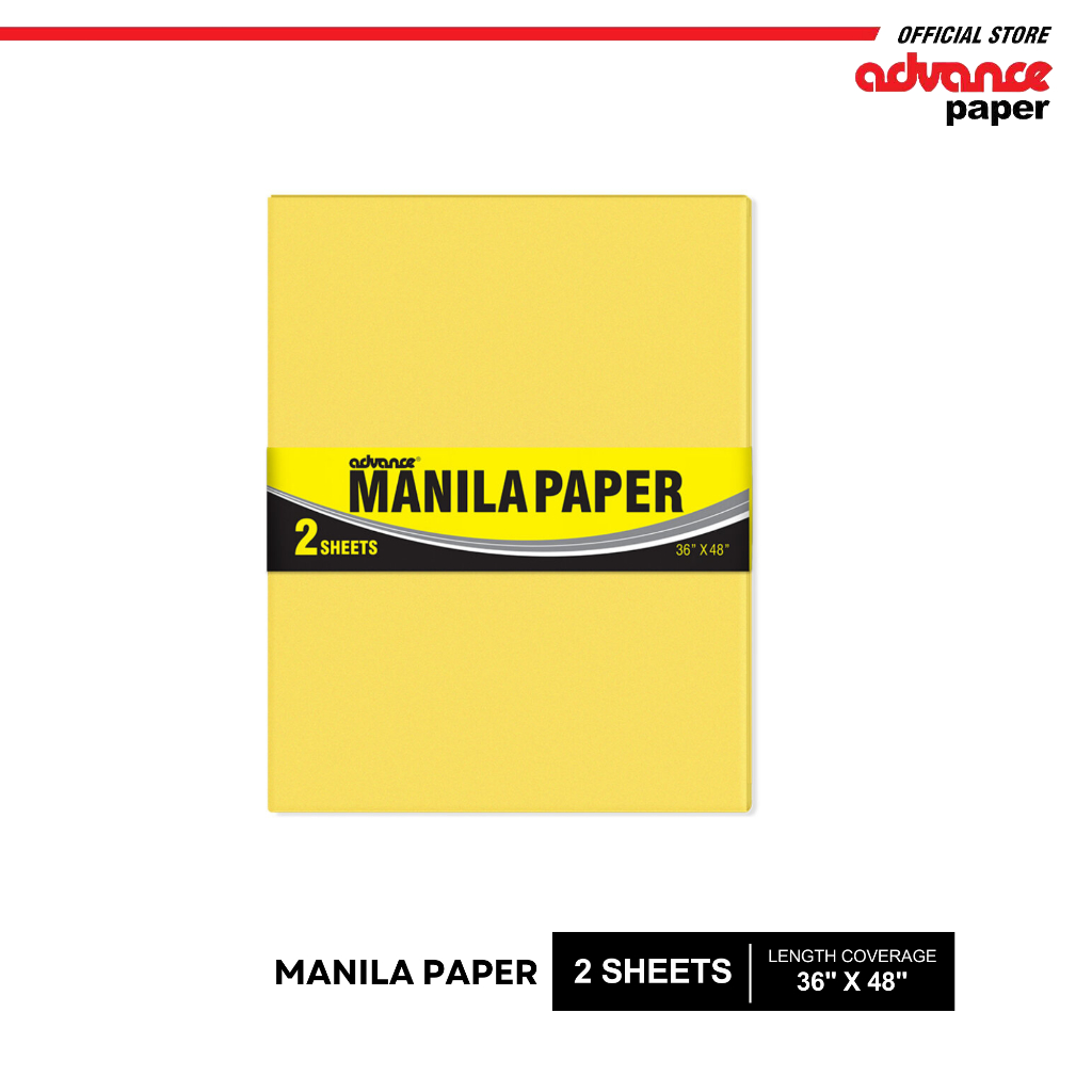 Advance Manila Paper (35 X 48) 2's/pack | Shopee Philippines