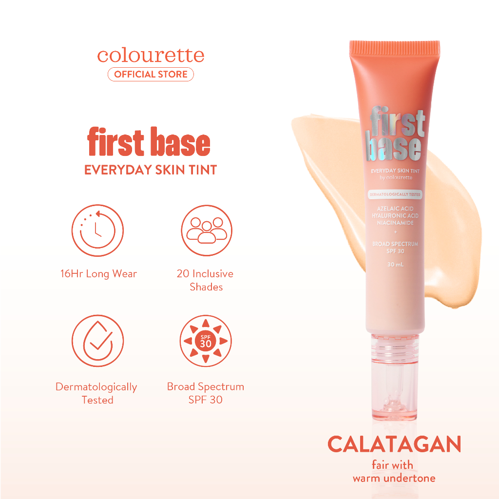 Colourette First Base Everyday Skin Tint SPF30 [Lightweight, Foundation ...