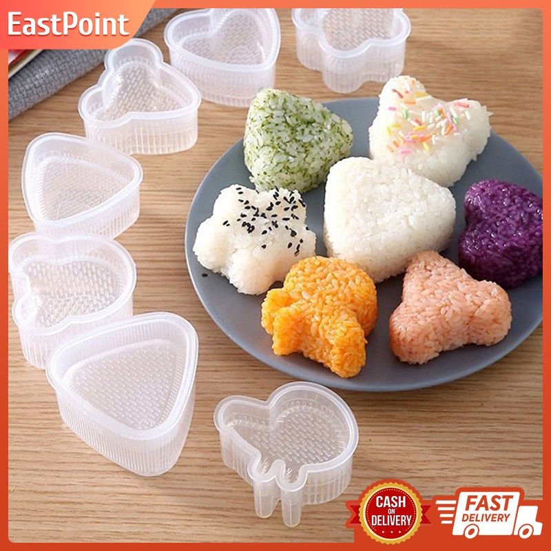 DIY Rice Ball Sushi Mold Creative Cute Shape Rice Ball Mold Cartoon ...
