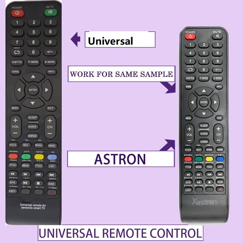 SATA Universal remote control for Astron LED LCD smart TV | Shopee ...