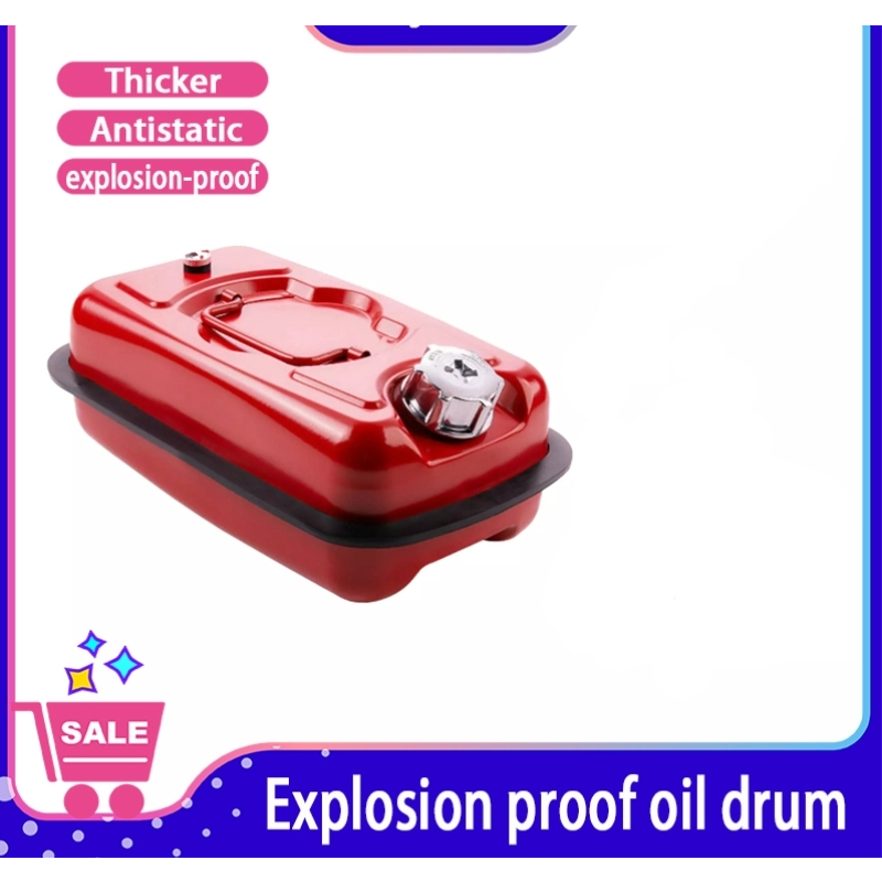 Horizontal Gasoline Tank 5L-20L Car Motorcycle Anti-Static Iron Drum Diesel Pot Explosion-Proof ...