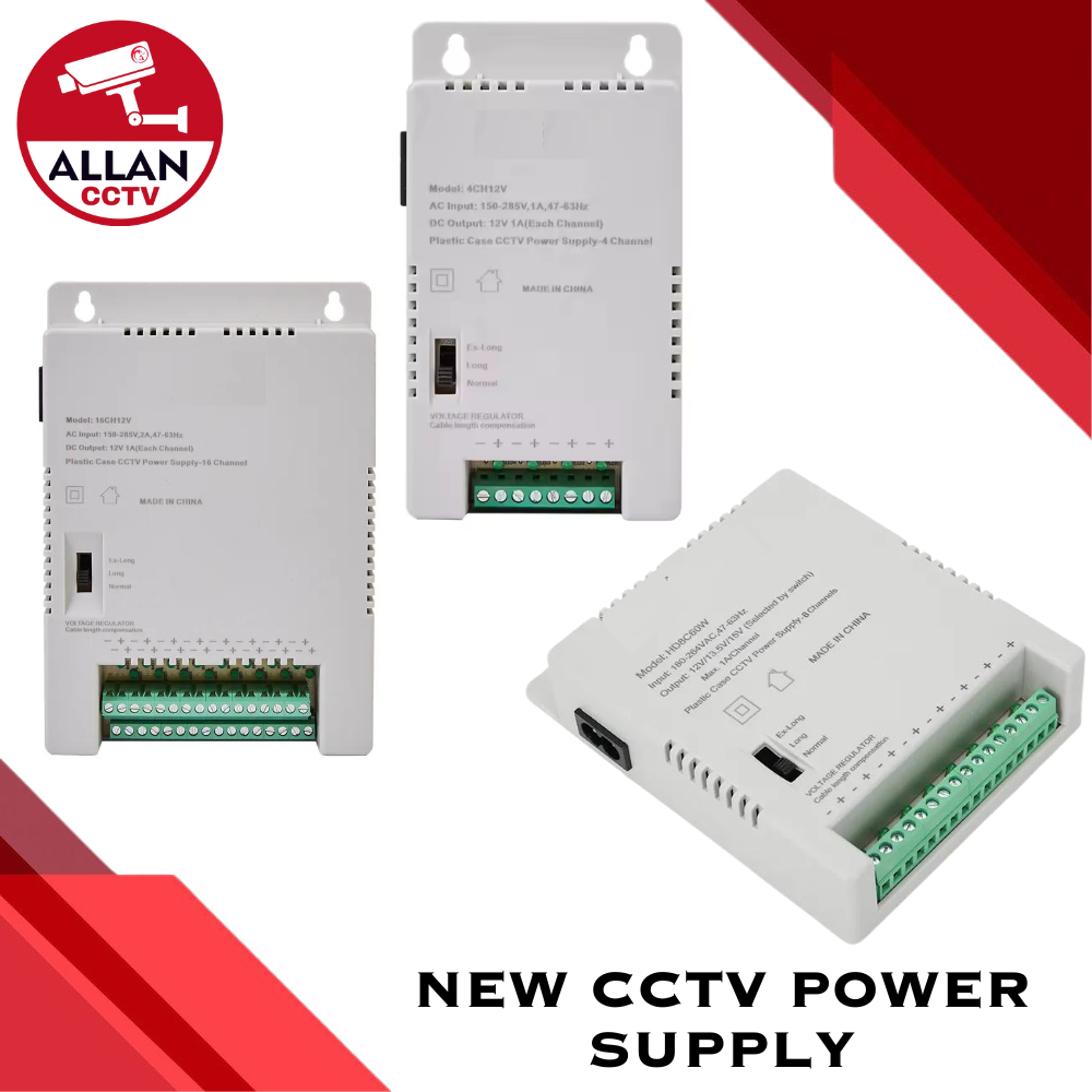 ALLAN CCTV 4 | 8 | 16 -Channel Switch Power Supply 12V/13.5V/15V DC ...