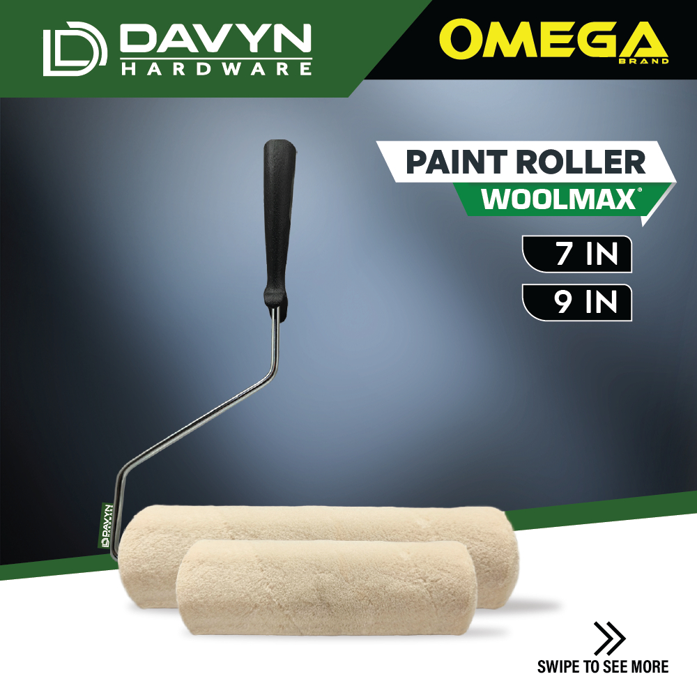 OMEGA Woolmax Paint Roller - Set with Handle | Refill without Handle ...