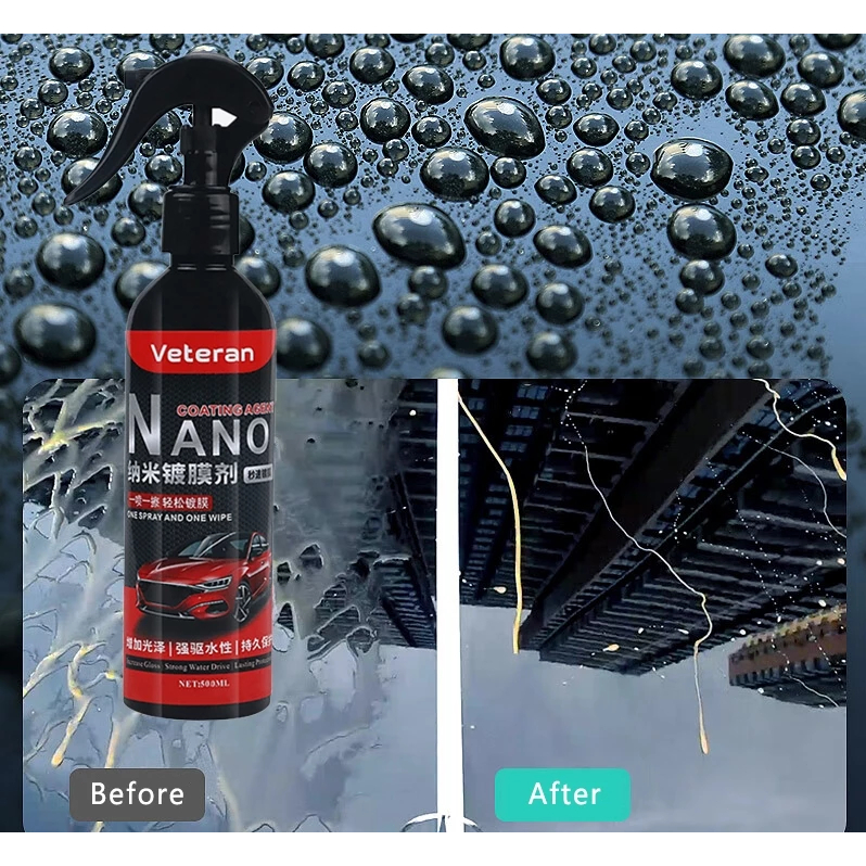 Car Nano Ceramic Coating Spray car wax spray and polish for Hydrophobic 10Times Brighter 500 ...