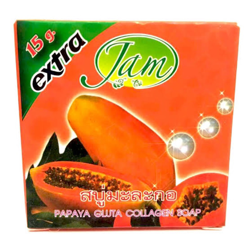 Jam Papaya Gluta Collagen Soap from Thailand | Shopee Philippines