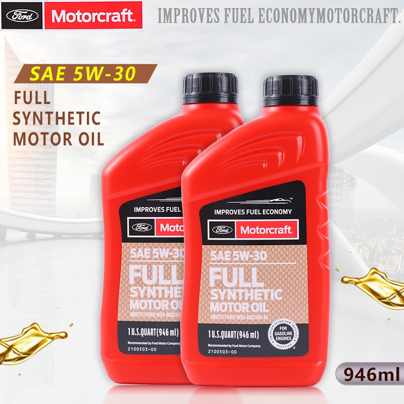 Ford Motorcraft Full Synthetic Motor Oil 5W-30 946 ml for Ford Focus/Ford Fiesta/Ford Ecosport ...