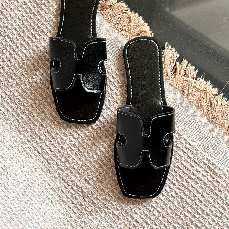 Comfort Indoor Flat Slippers H Strap for Women - LILIW MADE | Shopee ...