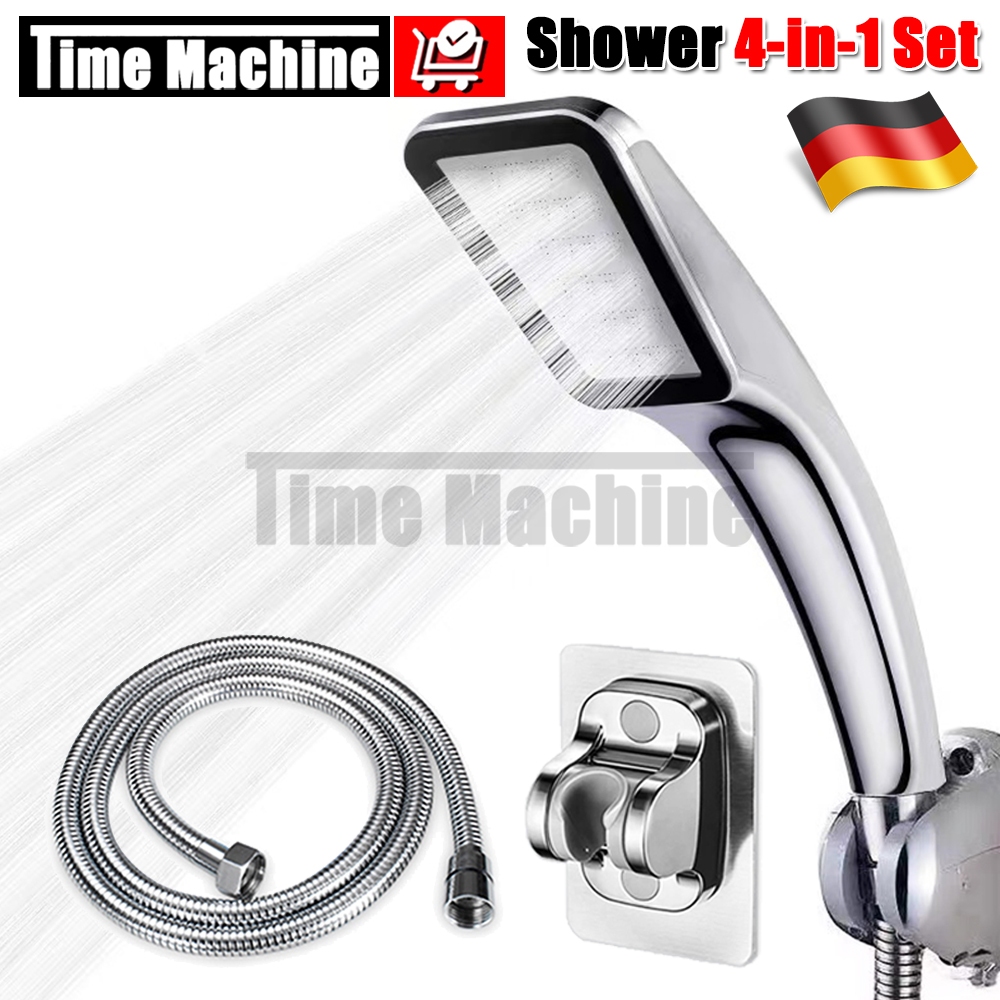 3 In 1 Handheld Shower Head Set With Hose And Holder Bathroom Wall ...