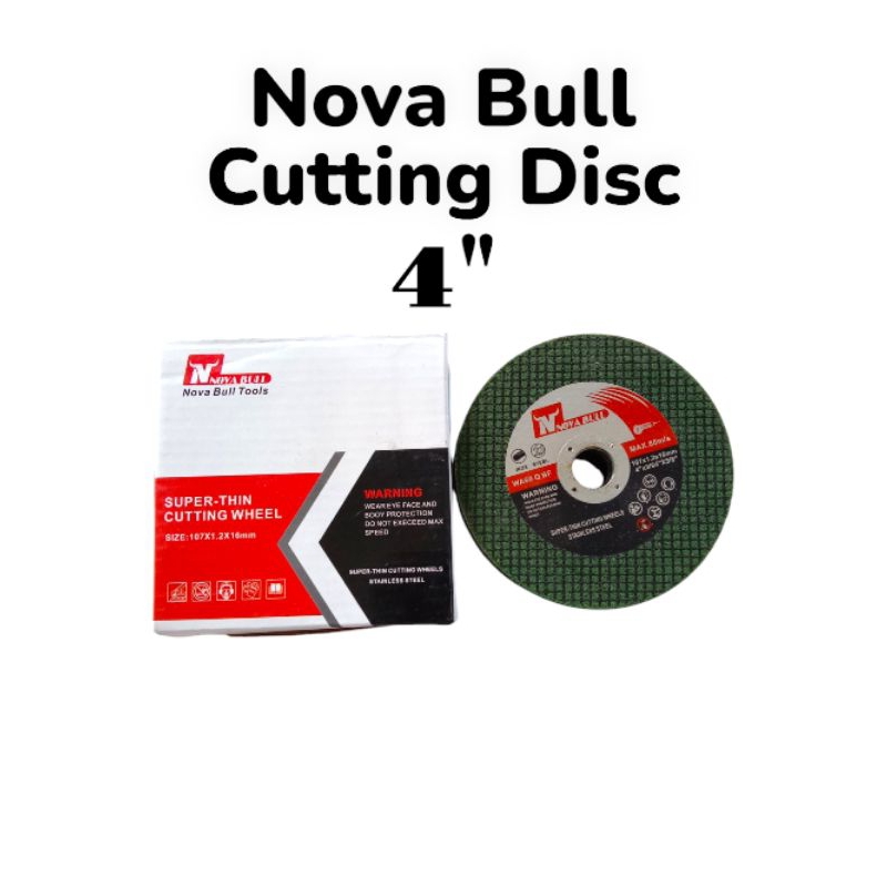 Nova Bull Cutting Disc 4" super thin cutting wheel stainless steel Sold ...