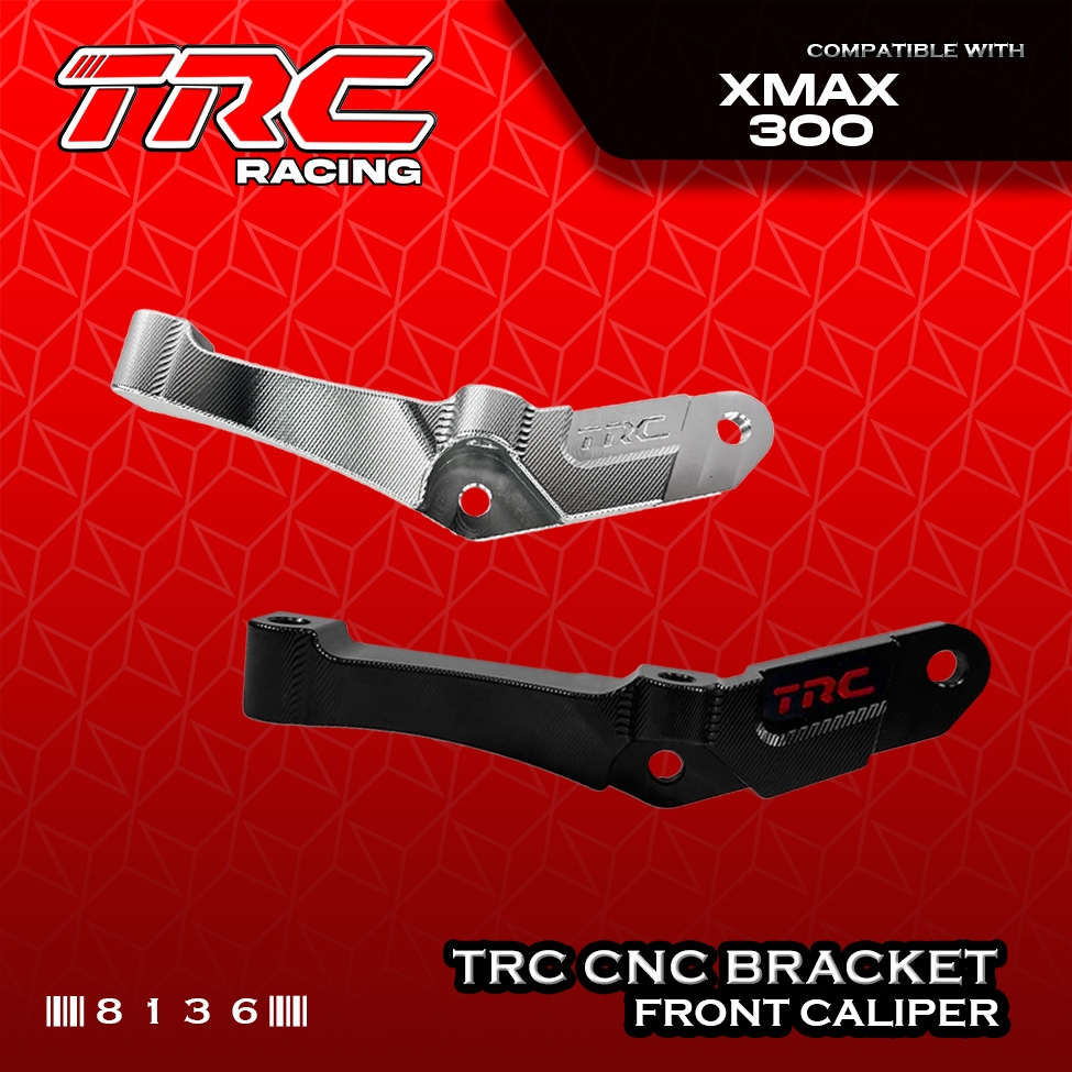 TRC RACING FRONT 4POT RADIAL CALIPER BRACKET (267MM DISC) FOR XMAX v1 ...