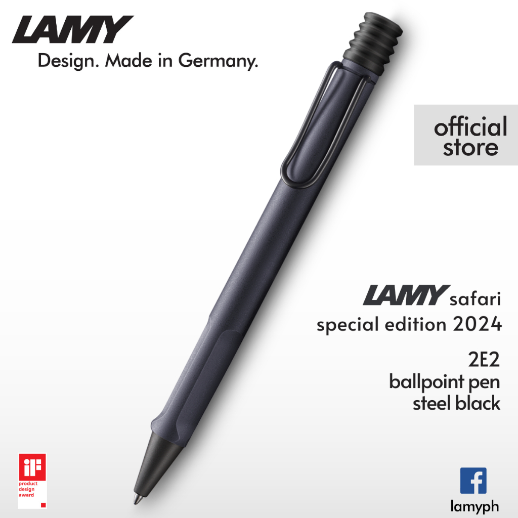LAMY Safari Ballpoint Pen Special Edition 2024 | Steel Black | 2E2 ...