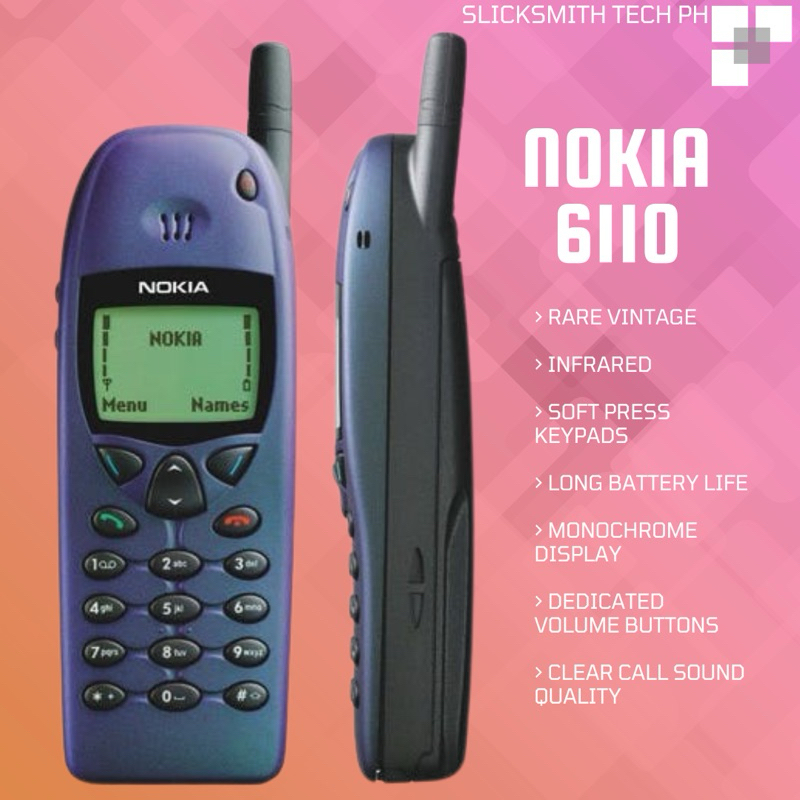 Nokia 6110 Openline Vintage Phone | SlickSmith Tech PH | Shopee Philippines