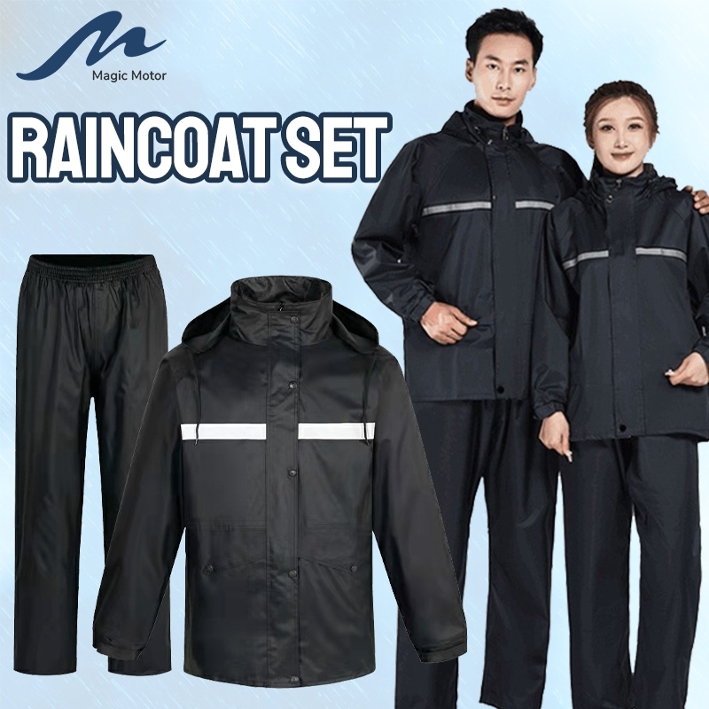 RainCoat For Motorcycle Waterproof Motor Bicycle Outdoor Raincoat Men ...