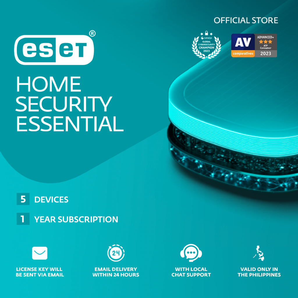 ESET HOME Security Essential - 5 Devices in 1 License Key - 1 Year ...
