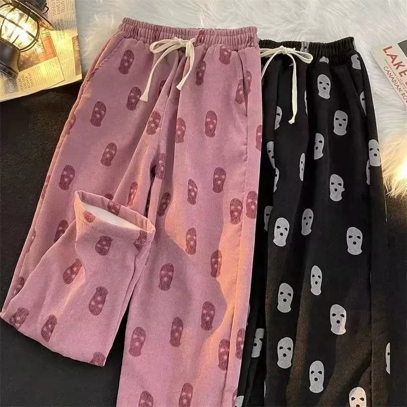 y2k Baggy Pants For Men Korean Hip-Hop Straight Cut Slacks Slocks ...