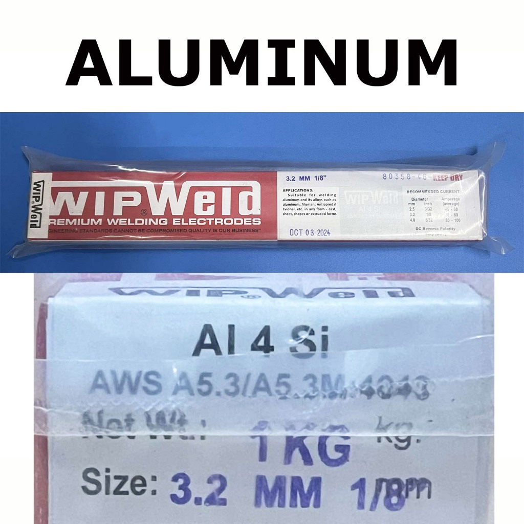 ( 1 KILO ) WIPWELD ALUMINUM WELDING ROD ( AL-4Si ) 1/8" 3.2MM == 1 KILO ...