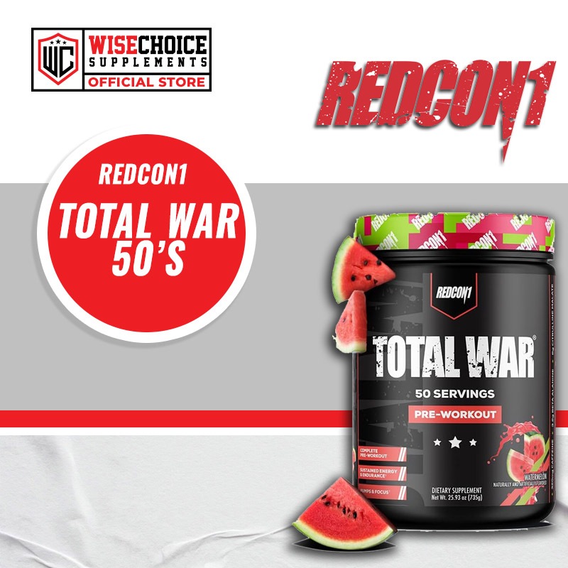 Redcon1 Total War Pre-Workout 50 Servings | Shopee Philippines