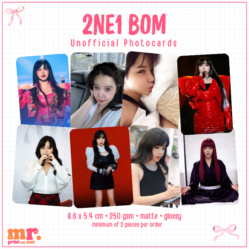 2NE1 BOM VOL 1 PHOTOCARD PARK BOM KPOP IDOL MATTE AND GLOSSY FINISH ...