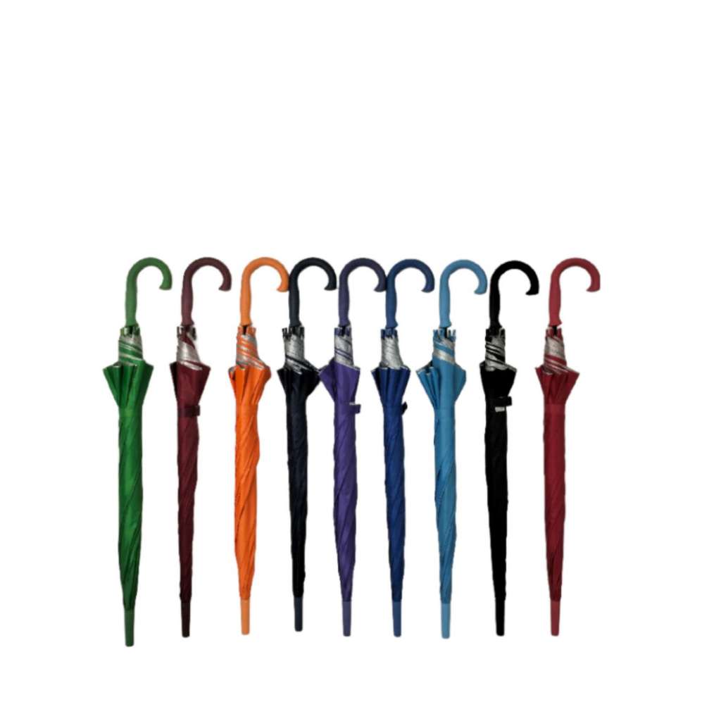 23" Silver Back Umbrella Colorful Tone Handle Umbrella | Shopee Philippines