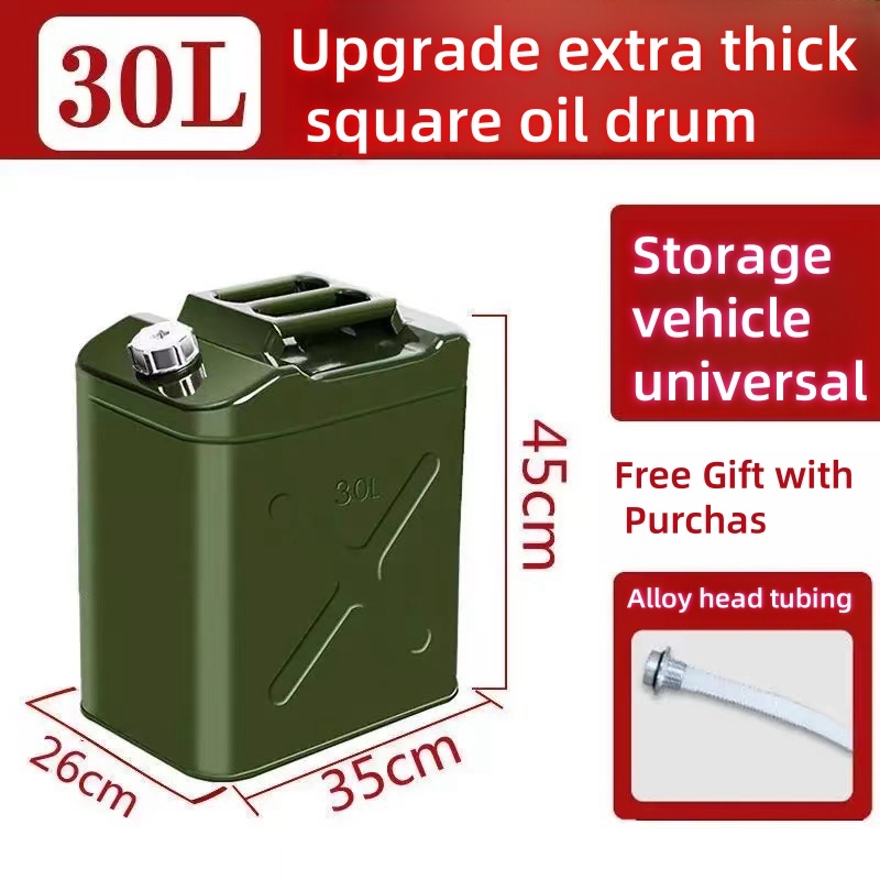 extra heavy 10L/20L/30L Metal Petrol Gas Diesel Gasoline Fuel Can Jerry Can Tank Container ...