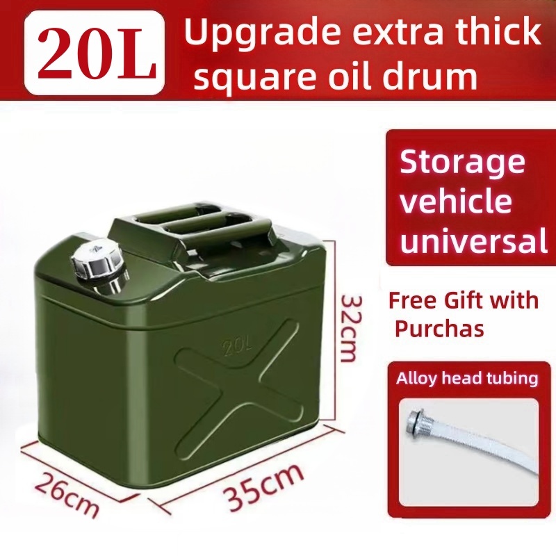 extra heavy 10L/20L/30L Metal Petrol Gas Diesel Gasoline Fuel Can Jerry ...