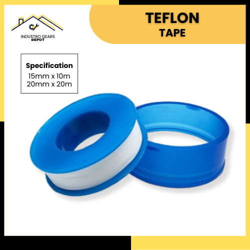 IGD || Teflon Tape 10m and 20m PTFE Thread Seal (15mm x 10m | 20mm x ...