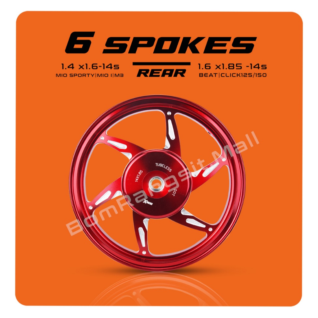 Bom Rangsit BomX Draco Cnc Mags for Mio 110/ M3/ Click 125/150 / Beat ...