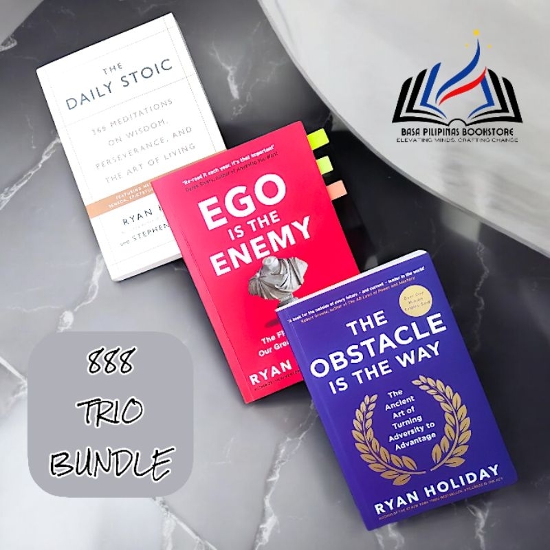 Trio Bundle: Ego Is the Enemy + Obstacle is the Way + Daily Stoic Free ...