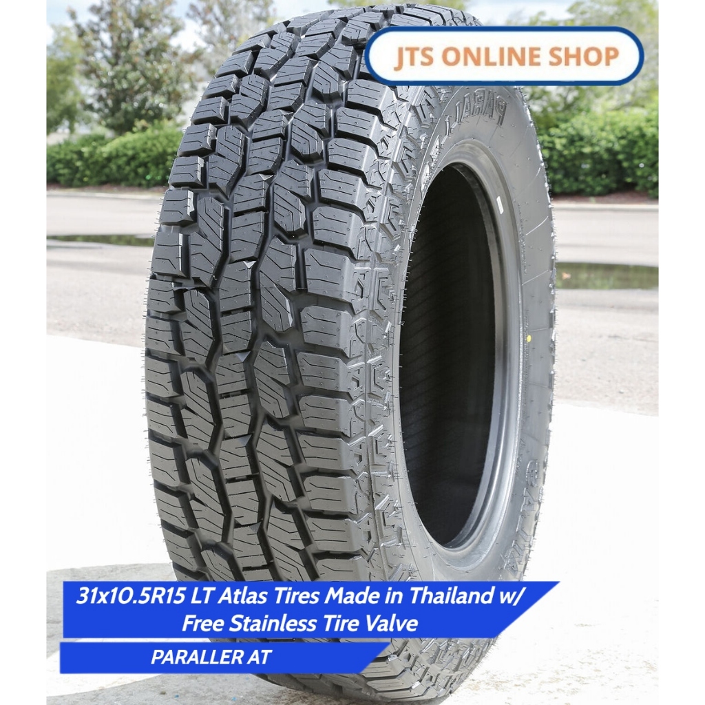 31x10.5R15 LT Atlas Tires Made in Thailand w/ Free Stainless Tire Valve | Shopee Philippines