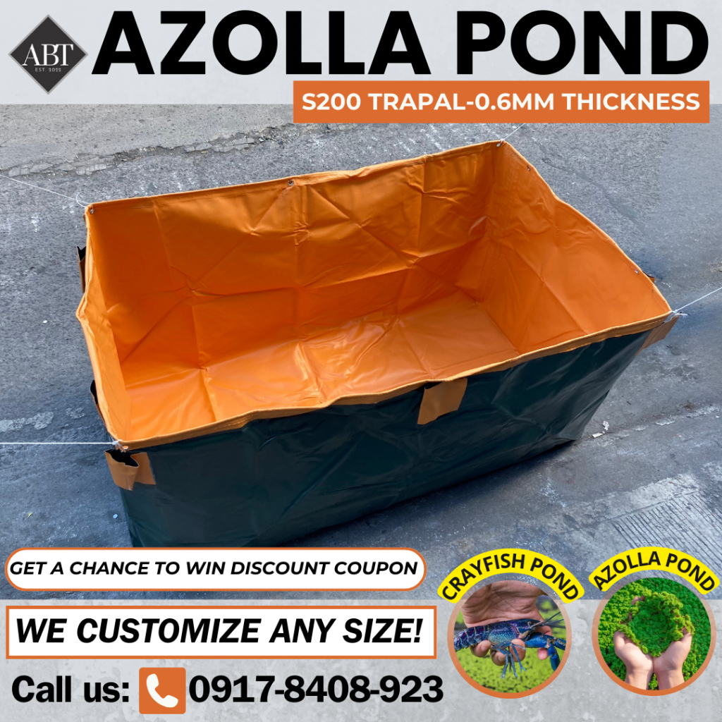 5x3x1ft S200 Heavy Duty Azolla Pond Fish Farming Trapal Pond | Shopee ...
