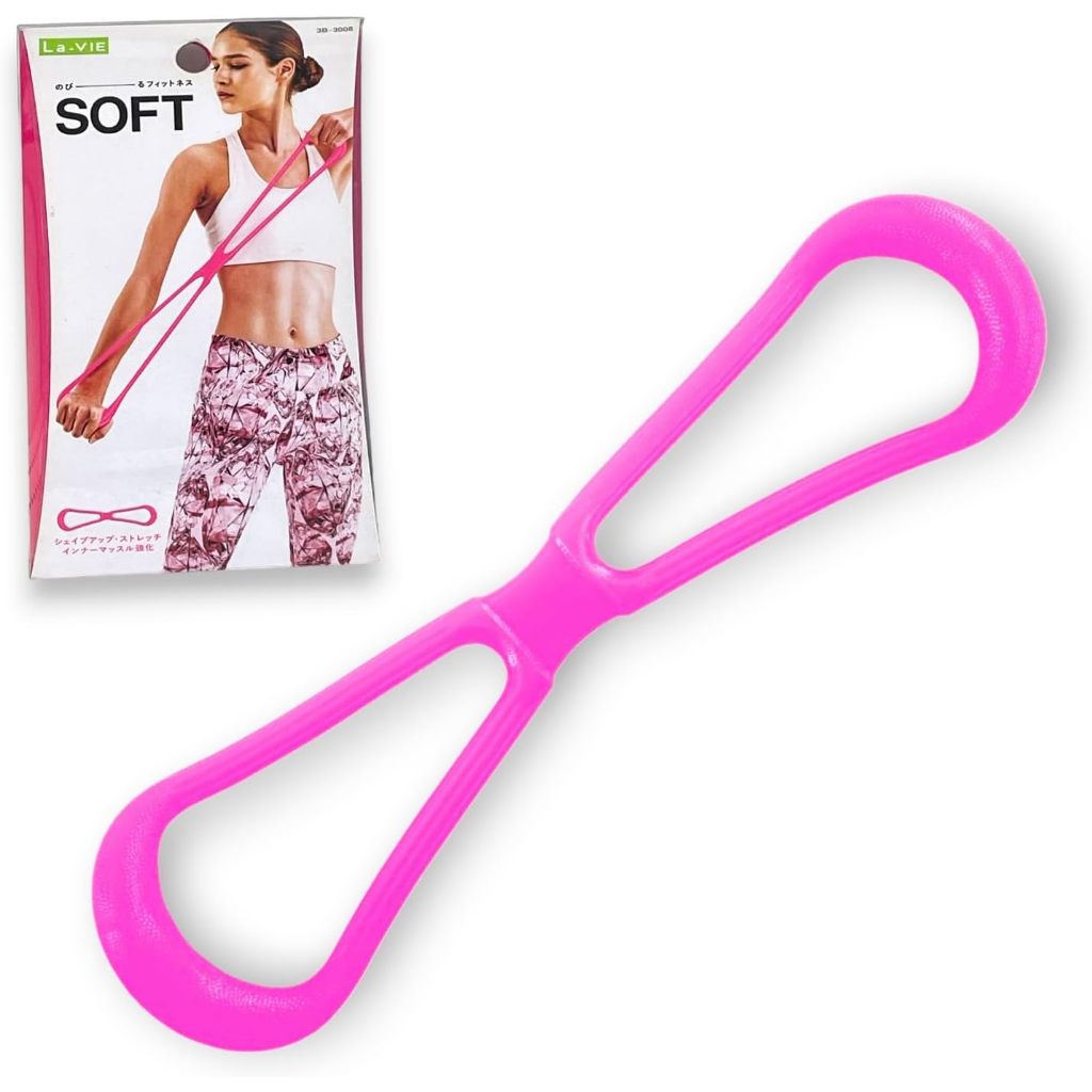 La-VIE Stretch Fitness Training Tube Stretch Band Soft/Hard/Super Hard ...