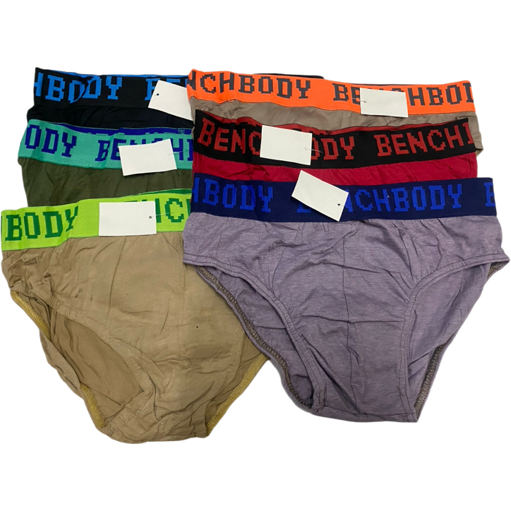 COD Bench body Underpants Men's Plain brief 6pcs/pack | Shopee Philippines