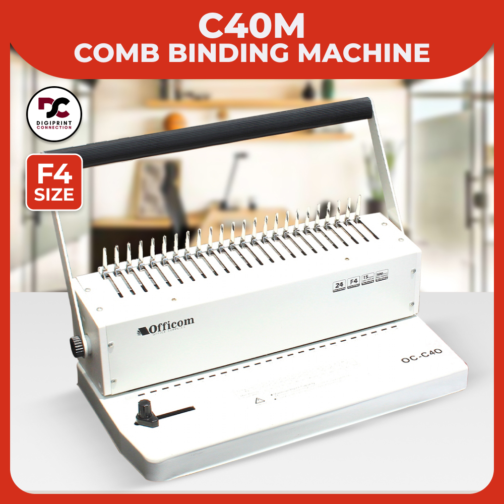 F4 Size Comb Binding Machine (Long | Legal) C40M Officom Heavy Duty ...