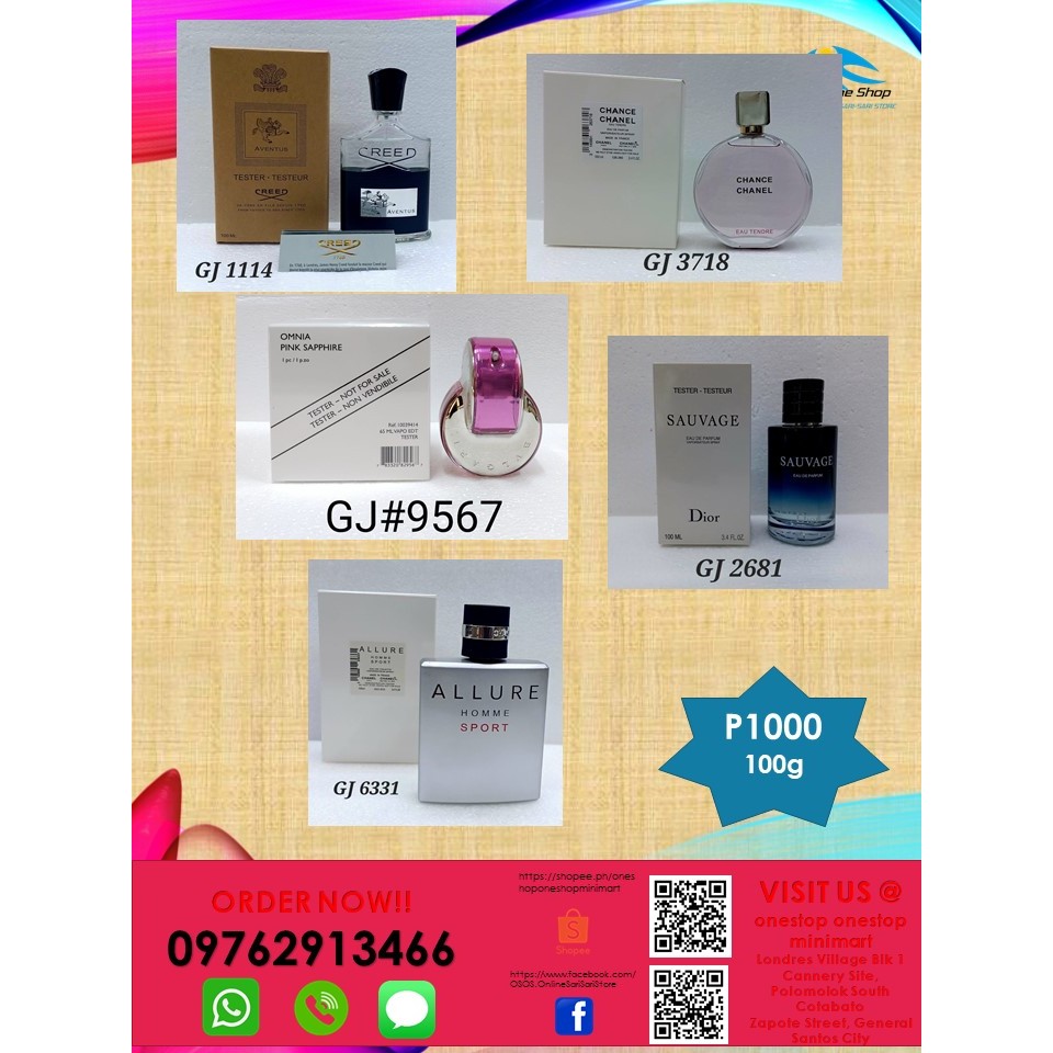 PERFUME TESTER 100ML | Shopee Philippines