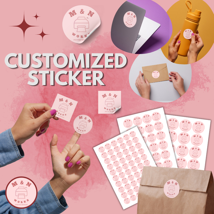 Customized Sticker Label | Logo Sticker | Business Sticker | Machine ...