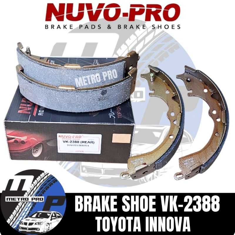 NUVO PRO Brake Shoe(VK-2388) For TOYOTA INNOVA REAR | Shopee Philippines