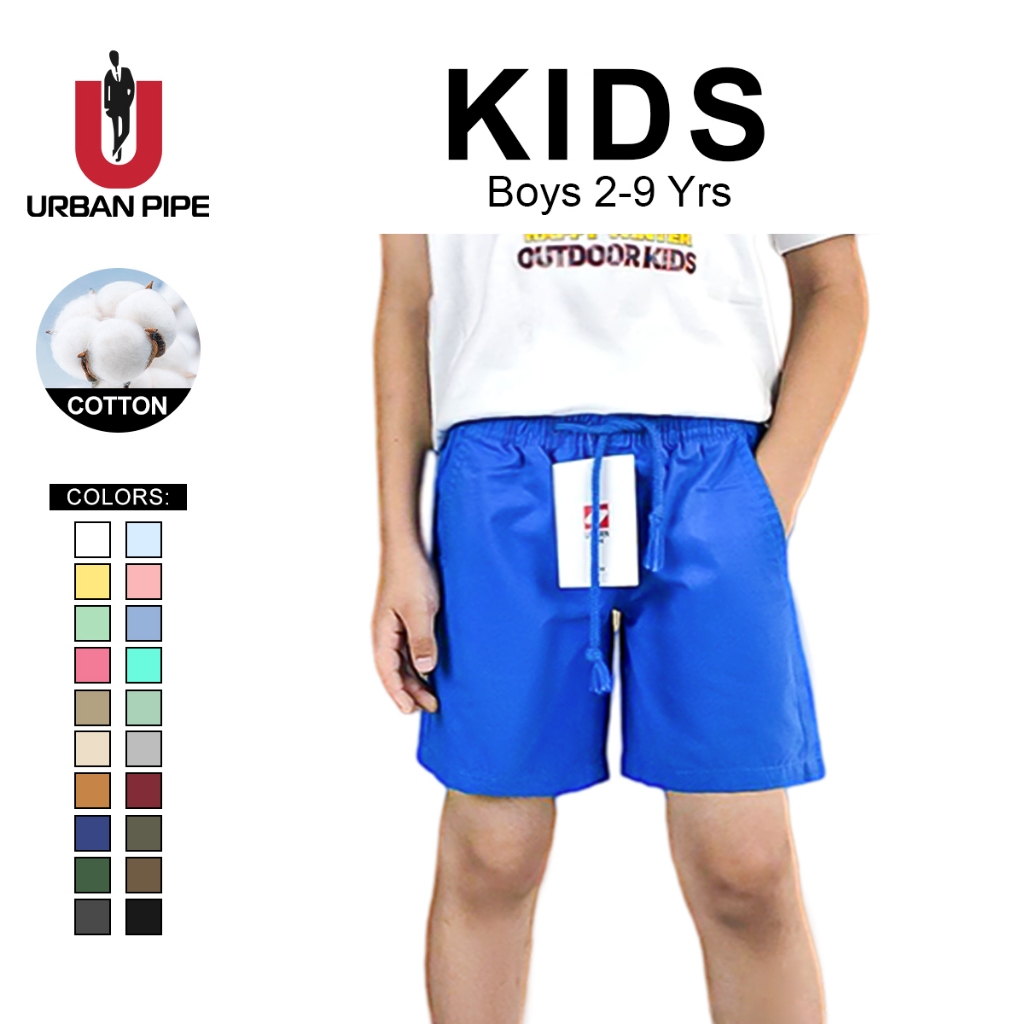 URBAN PIPE Short For Kids Boy Plain 2-9 Yrs Boys Kid Shorts Above The ...