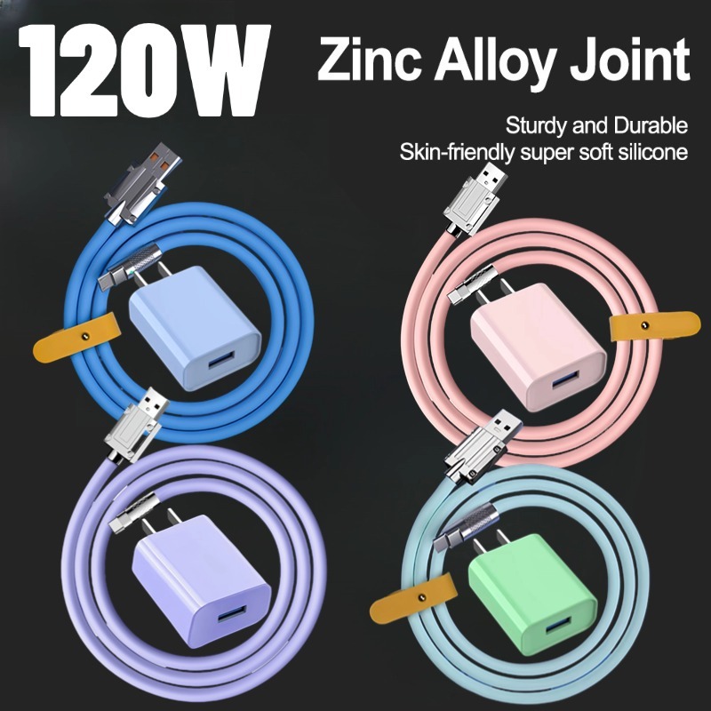 120W Original Macaroon Adapter fast charge for android cord Liquid ...