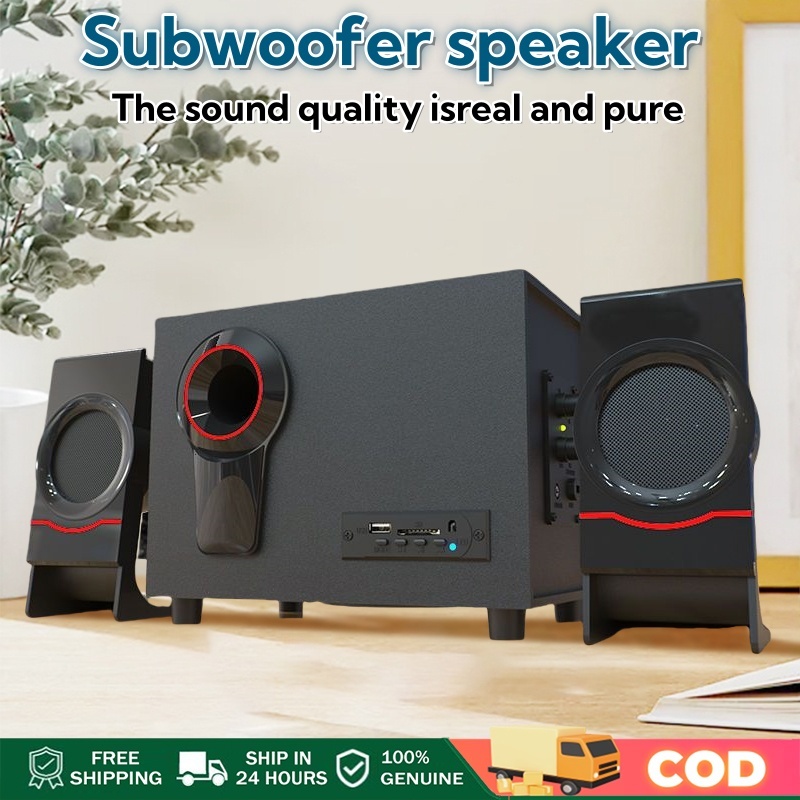 Big Size Bluetooth Speaker Multi-Media Home Surround Subwoofer speaker for computer with bass ...