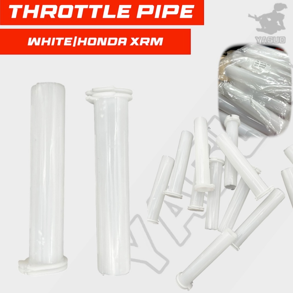 YASUO Motorcycle throttle pipe tube white plastic HONDA XRM | Shopee ...