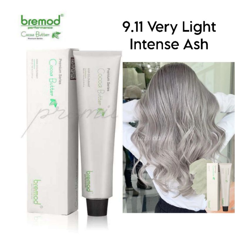 Premium Bremod 9.11 Very Light Intense Gray Cocoa Butter Hair Color ...