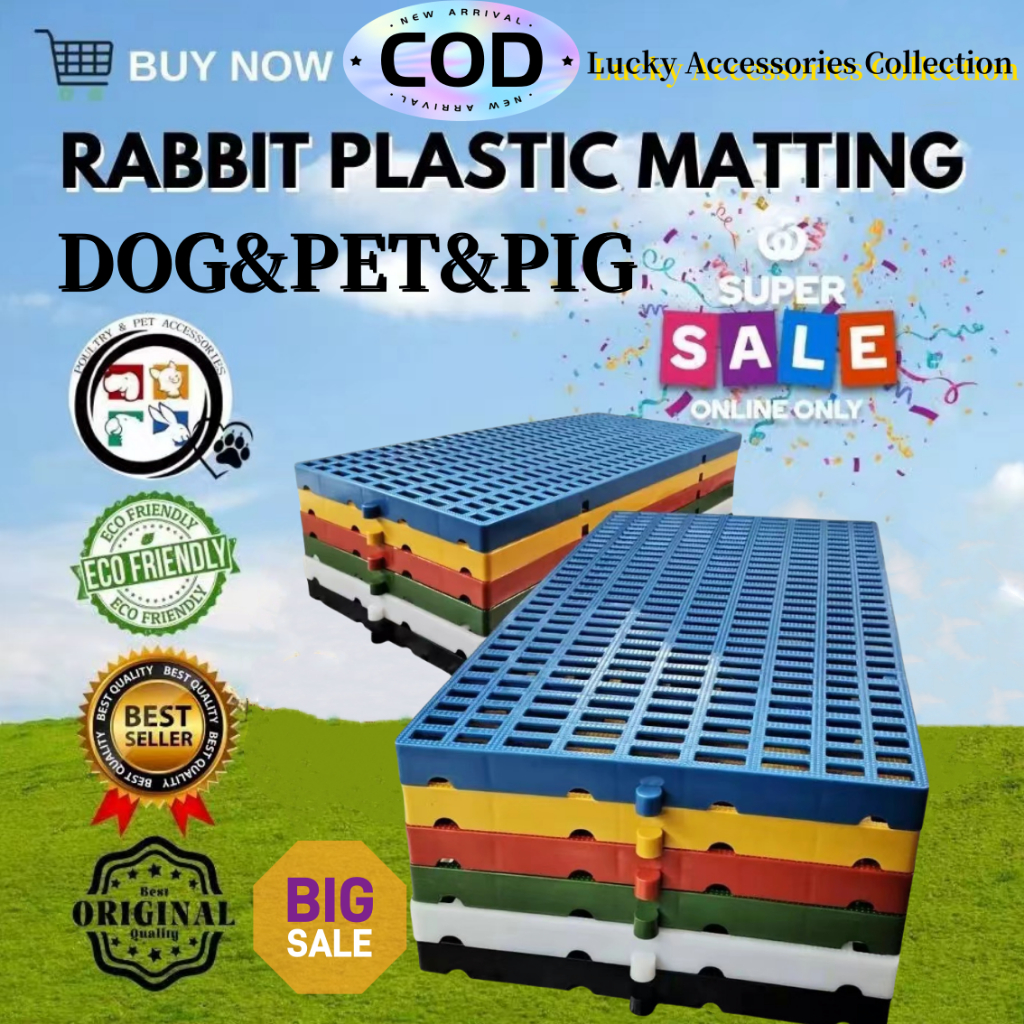 Dog Pet cage matting 1*2FT 1*3FT THICK DOG/PIG/PETS ANTI SLIP HEAVY ...