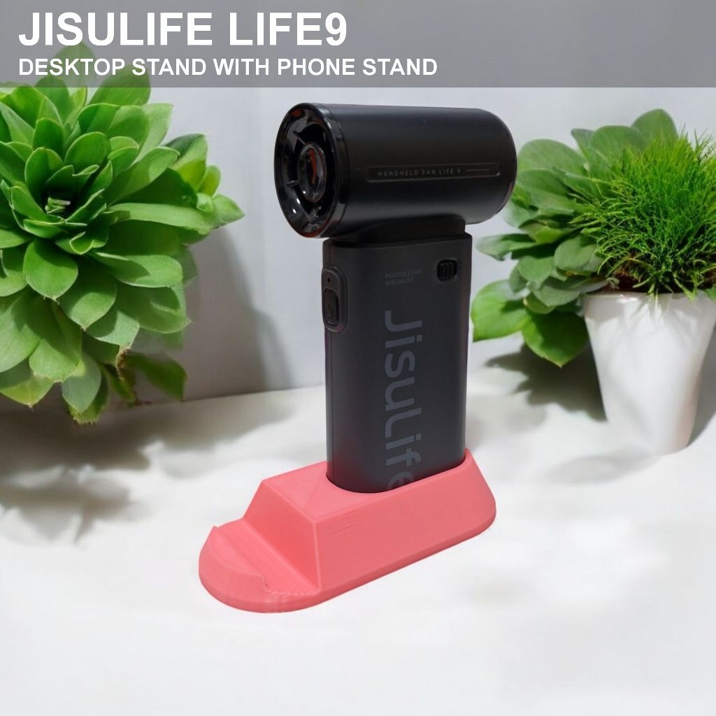 DESKTOP STAND FOR JISULIFE LIFE9, 3D PRINTED (STAND ONLY, FAN IS NOT ...