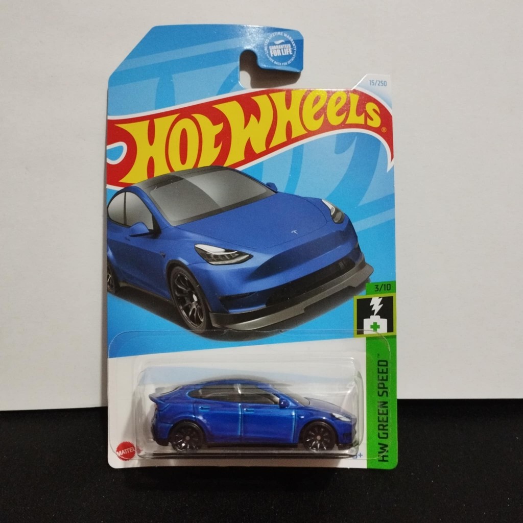 Hot Wheels Tesla Model Y (Blue) HW Green Speed Series | Shopee Philippines