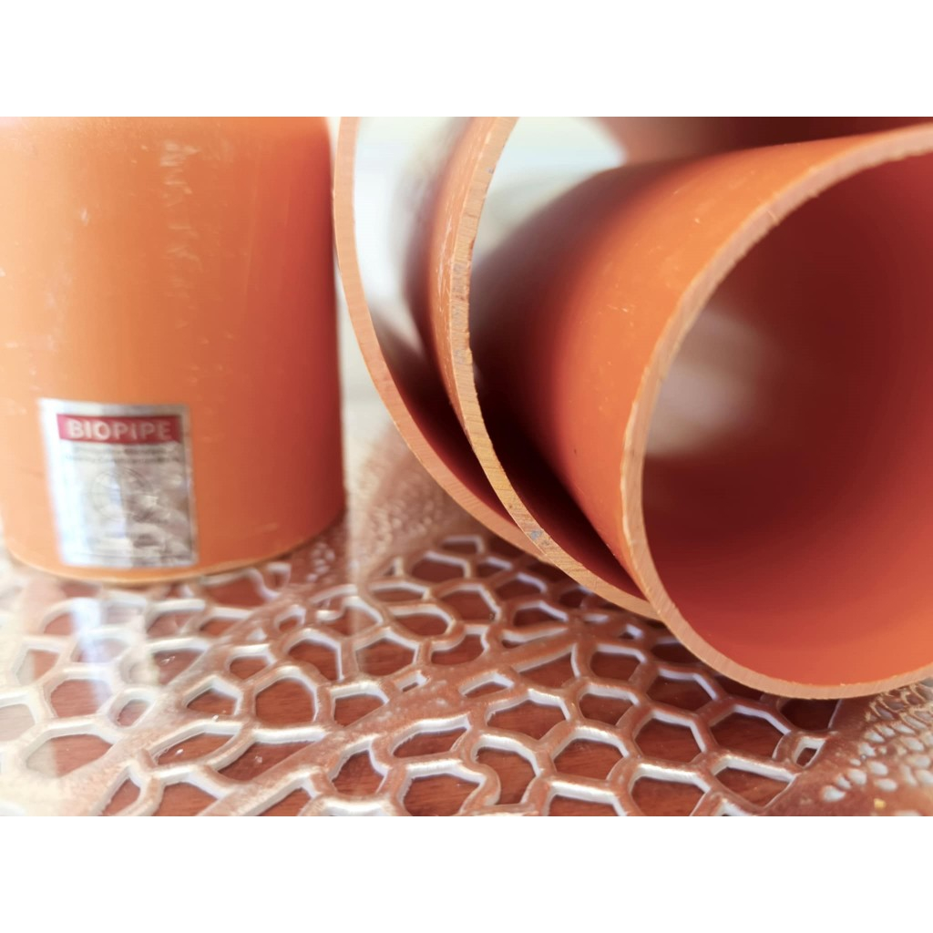 (2 FEET LENGTH) S-600 BIOPIPE PVC PIPE ORANGE S600 SIZE 2" 3" 4" | SOLD PER 2 FEET | SANITARY ...